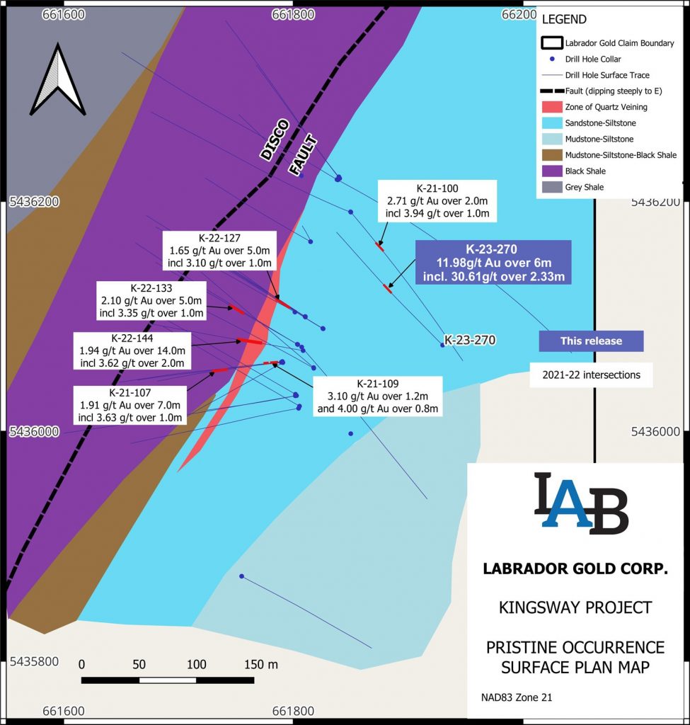 Labrador Gold Tsxv Lab Reports Drill Results From Appleton Fault Zone