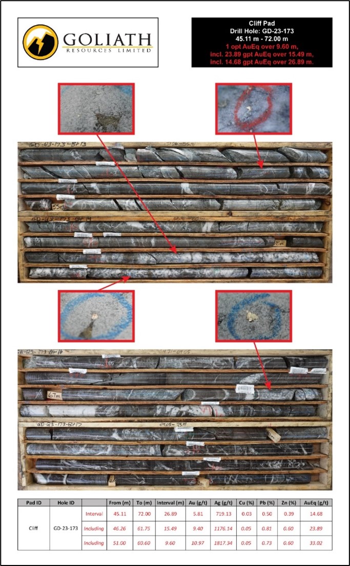 Goliath Resources (TSXV:GOT) Reports Visible Gold and Quartz-Sulphide ...